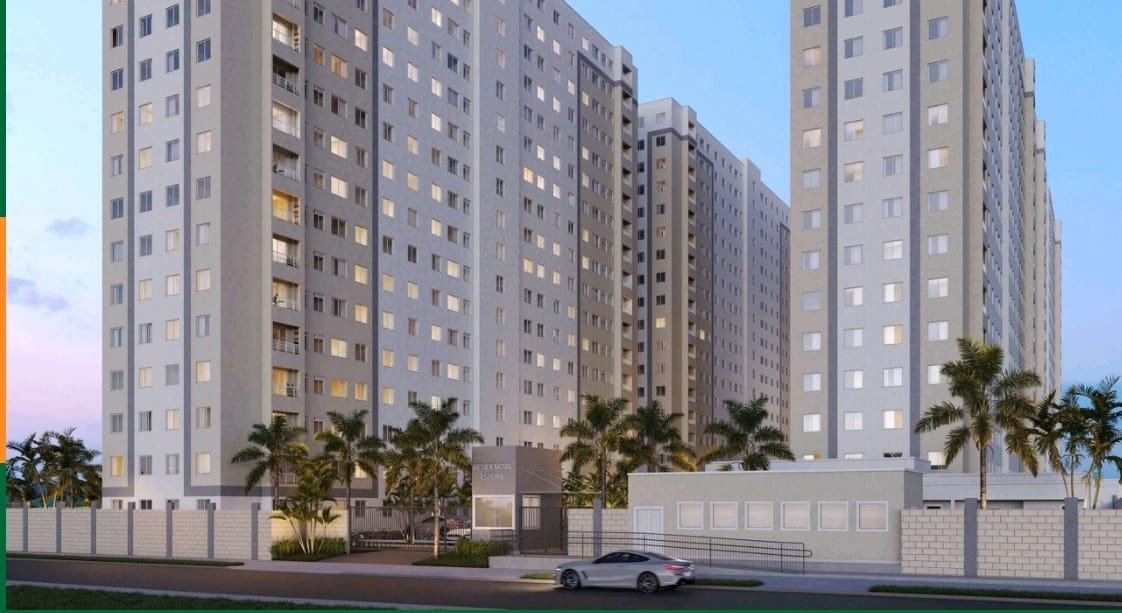 Residencial Estoril MRV, apartamentos de 2 dormitórios e varanda